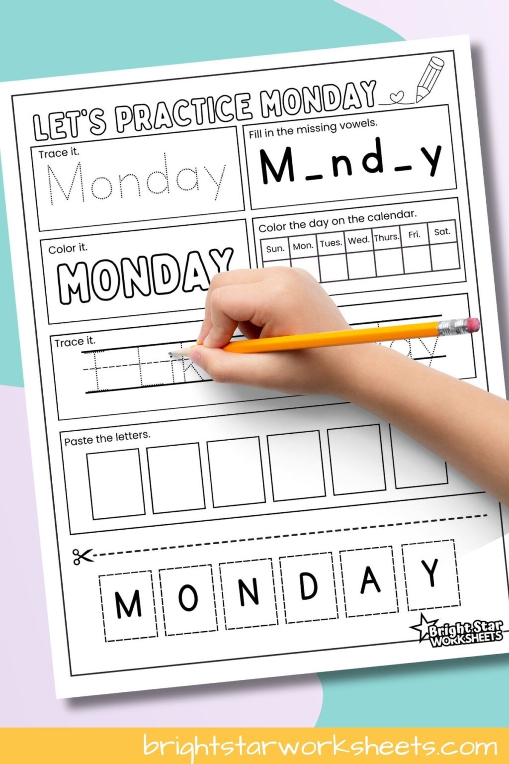 Days of the Week Activity Sheets - Bright Star Worksheets